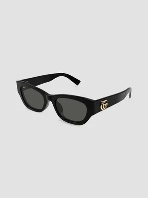 Gucci Gg Extruded 53mm Cat-eye Sunglasses - Black