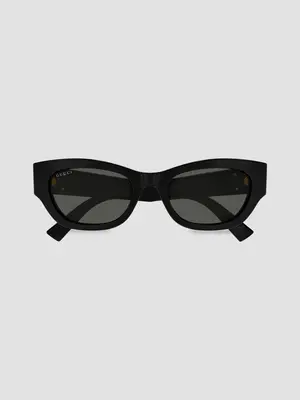 Gucci Gg Extruded 53mm Cat-eye Sunglasses - Black