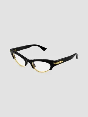 Bottega Veneta Bold Ribbon 52mm Cat-eye Sunglasses - Black