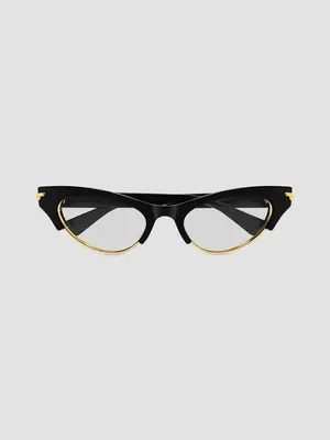 Bottega Veneta Bold Ribbon 52mm Cat-eye Sunglasses - Black