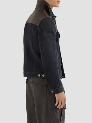 Brunello Cucinelli Paneled No-fade Denim Four-pocket Jacket