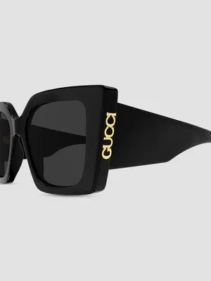 Gucci On Side 51mm Butterfly Sunglasses