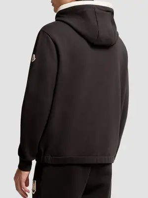 Moncler Zip-up Hoodie In Cotton