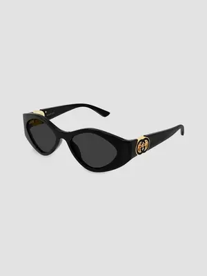 Gucci Hailey 52mm Geometric Sunglasses - Black