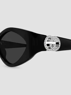 Gucci Hailey 52mm Oval Sunglasses