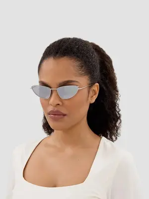 Alexander McQueen Metal T-bar 56mm Cat-eye Sunglasses