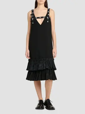 Moschino Tiered High-low Midi-dress