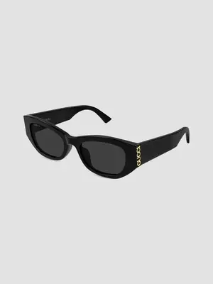 Gucci On Side 53mm Cat-eye Sunglasses Black