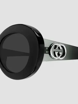 Gucci Montecarlo 51mm Oval Sunglasses - Black