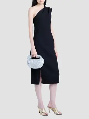 Bottega Veneta Jodie Mini Metallic Intrecciato Leather Top Handle Bag