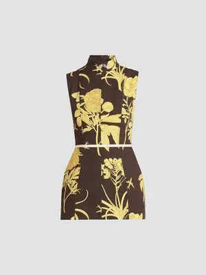Moschino Floral Poplin Minidress