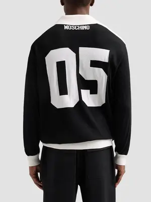Moschino Smiley Knitted Wool Sweater