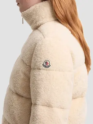Moncler Cedre Puffer Coat In Teddy
