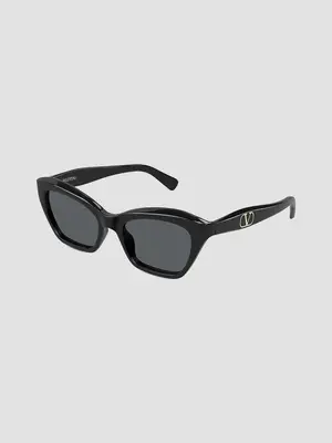 Valentino Garavani Dauphin 52mm Cat-eye Sunglasses - Black