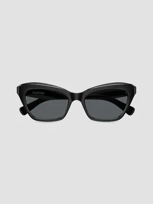 Valentino Garavani Dauphin 52mm Cat-eye Sunglasses - Black