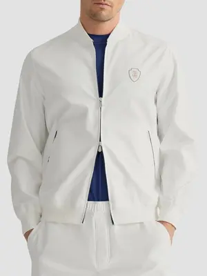 Brunello Cucinelli Nylon Sweatshirt With Logo And Zipper