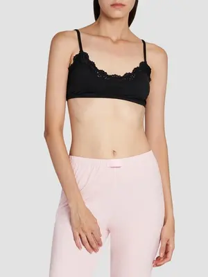 Moschino Lace Bandeau Bra - Black