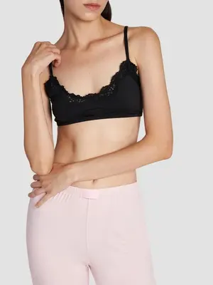 Moschino Lace Bandeau Bra - Black