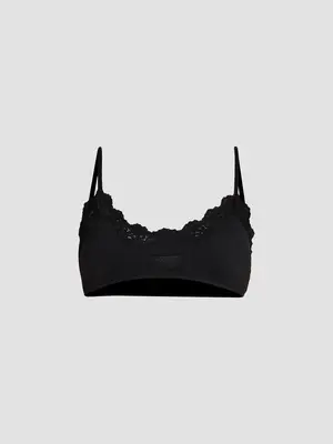 Moschino Lace Bandeau Bra - Black