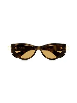 Valentino Garavani Vain Light 54mm Cat-eye Sunglasses - Brown