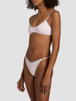 Moschino Heart-print Logo Bra