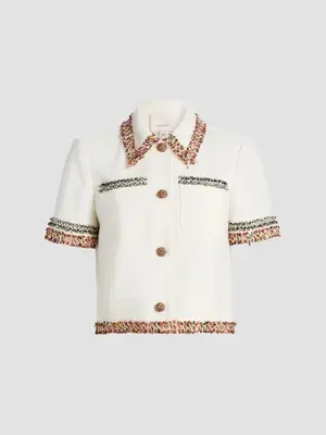 Cinq À Sept Lia Fringe-trim Tailored Jacket