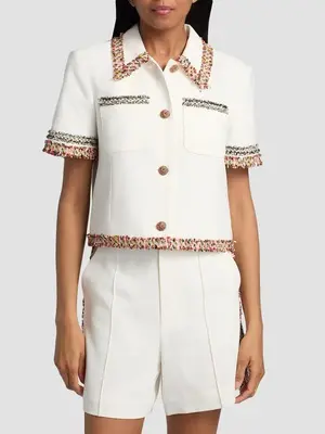 Cinq À Sept Lia Fringe-trim Tailored Jacket