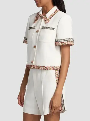Cinq À Sept Lia Fringe-trim Tailored Jacket