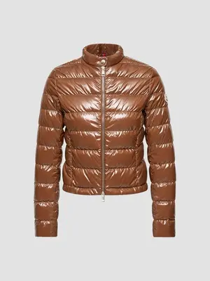 Moncler Papillon Puffer Jacket - Brown