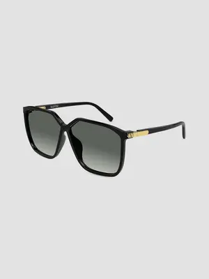 Valentino Garavani Vilouette 59mm Geometric Sunglasses Black