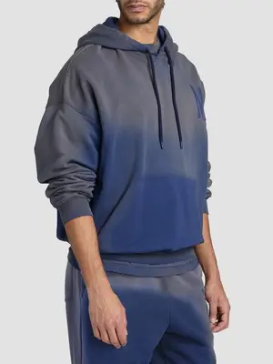 Moschino Monogram Logo Gradient Cotton Hoodie