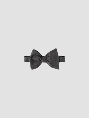 Brunello Cucinelli Cashmere And Silk Lightweight Flannel Bow Tie - Slate