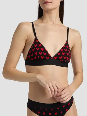 Moschino Intimo Donna M Hearts Triangle Bra