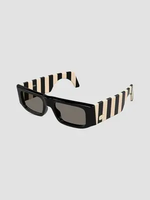 Valentino Garavani Ultra Vintage 52mm Rectangular Sunglasses - Black