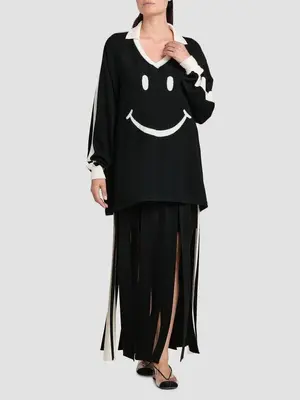 Moschino Smiley Face Wool Sweater