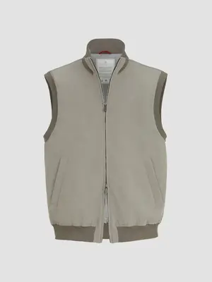 Brunello Cucinelli Bonded Nylon Vest With Thermore Padding