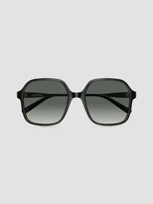 Valentino Garavani Light 58mm Square Sunglasses - Black