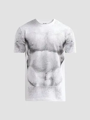 Moschino Abstract Print Cotton T-shirt