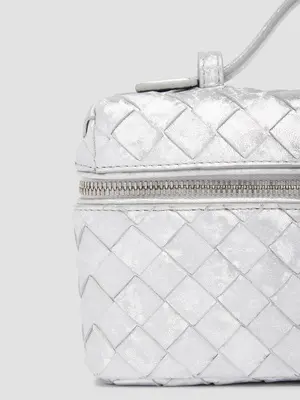 Bottega Veneta Bang Bang Metallic Satin Leather Vanity Case