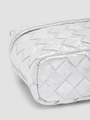 Bottega Veneta Bang Bang Metallic Satin Leather Vanity Case