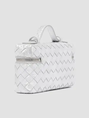 Bottega Veneta Bang Bang Metallic Satin Leather Vanity Case