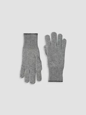 Brunello Cucinelli Cashmere Knit Gloves - Dark Grey