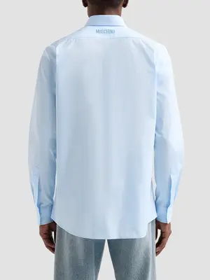 Moschino Glasses-print Cotton Shirt
