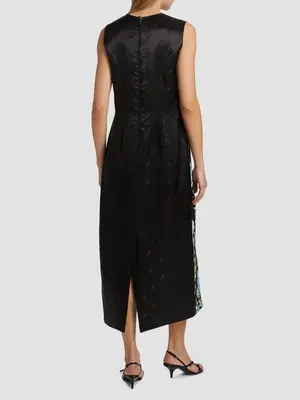 Moschino Floral Silk Midi-dress