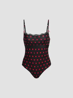 Moschino Intimo Donna M Hearts Bodysuit