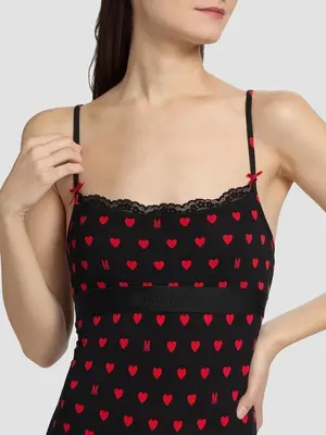 Moschino Intimo Donna M Hearts Bodysuit