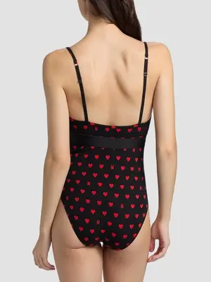 Moschino Intimo Donna M Hearts Bodysuit