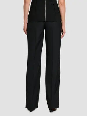 Moschino Crease-front Wool Trousers
