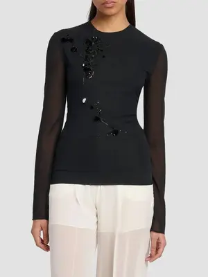 Alberta Ferretti Stretch Silk Blouse