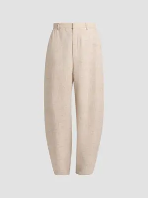 Moschino Tweed Tapered-leg Trousers